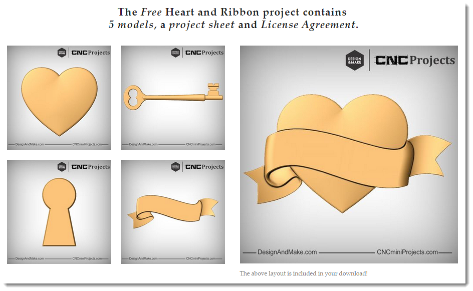 Design & Make - CNC Clipart Models