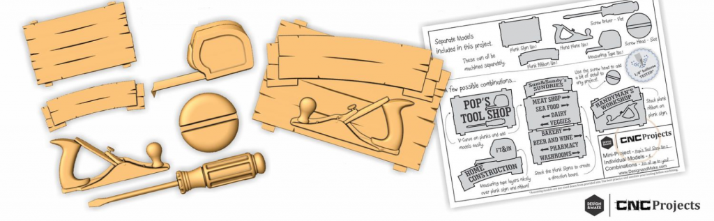 Design & Make - CNC Clipart Models