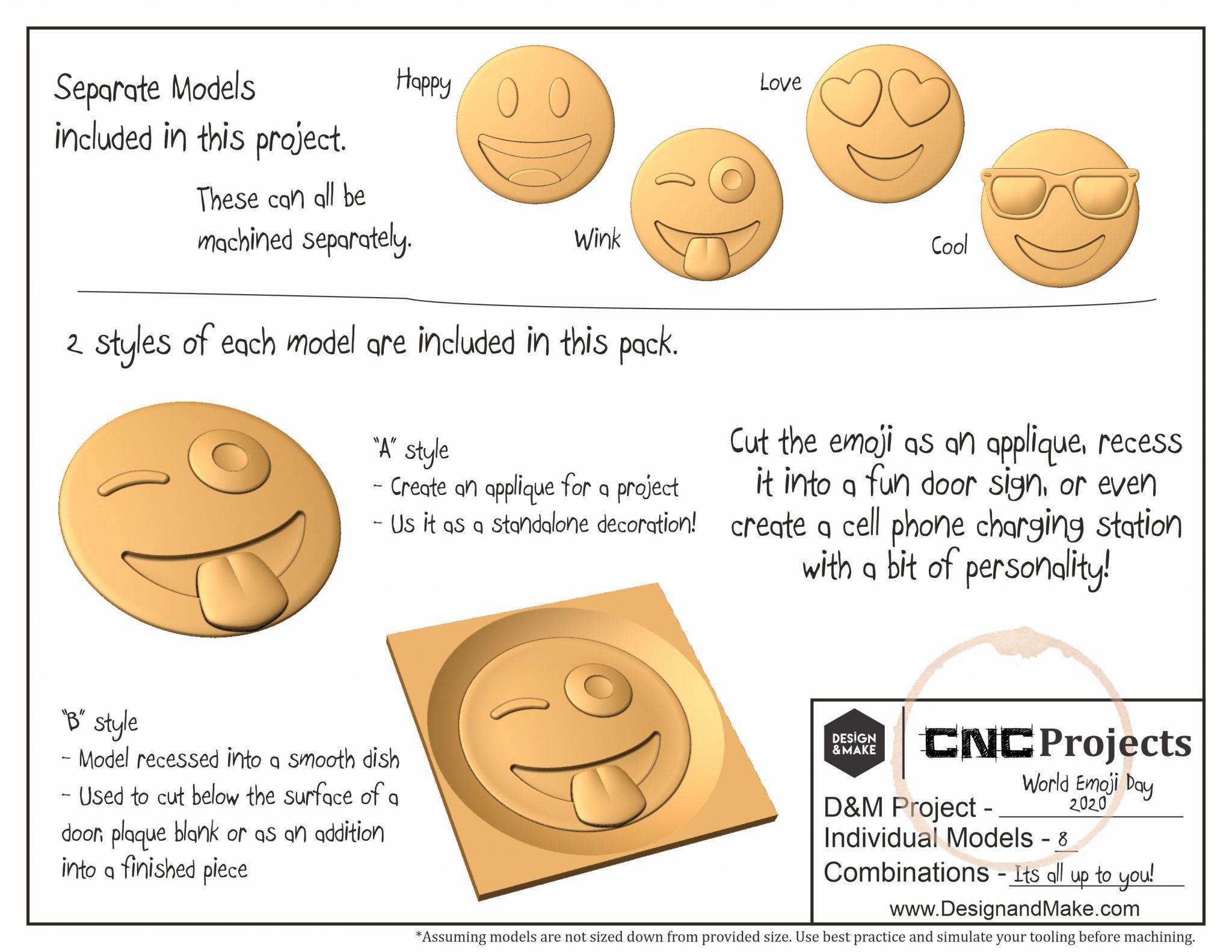 Design & Make - CNC Clipart Models