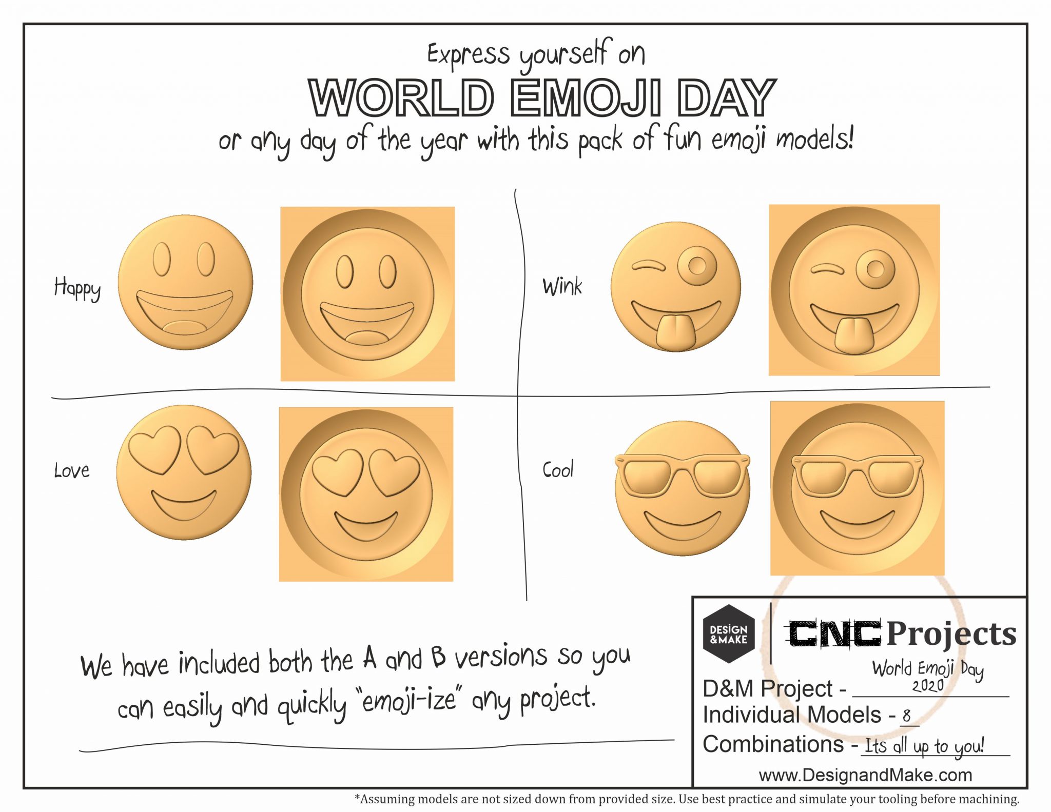 Design & Make - CNC Clipart Models